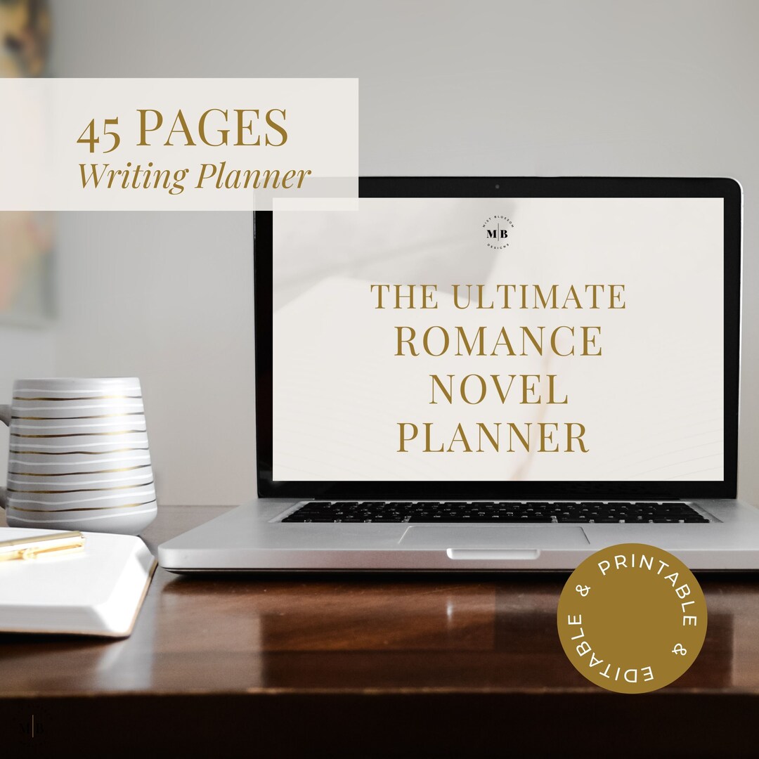 Romance Novel Planner, Romance Novel Outline, Character Workbook ...
