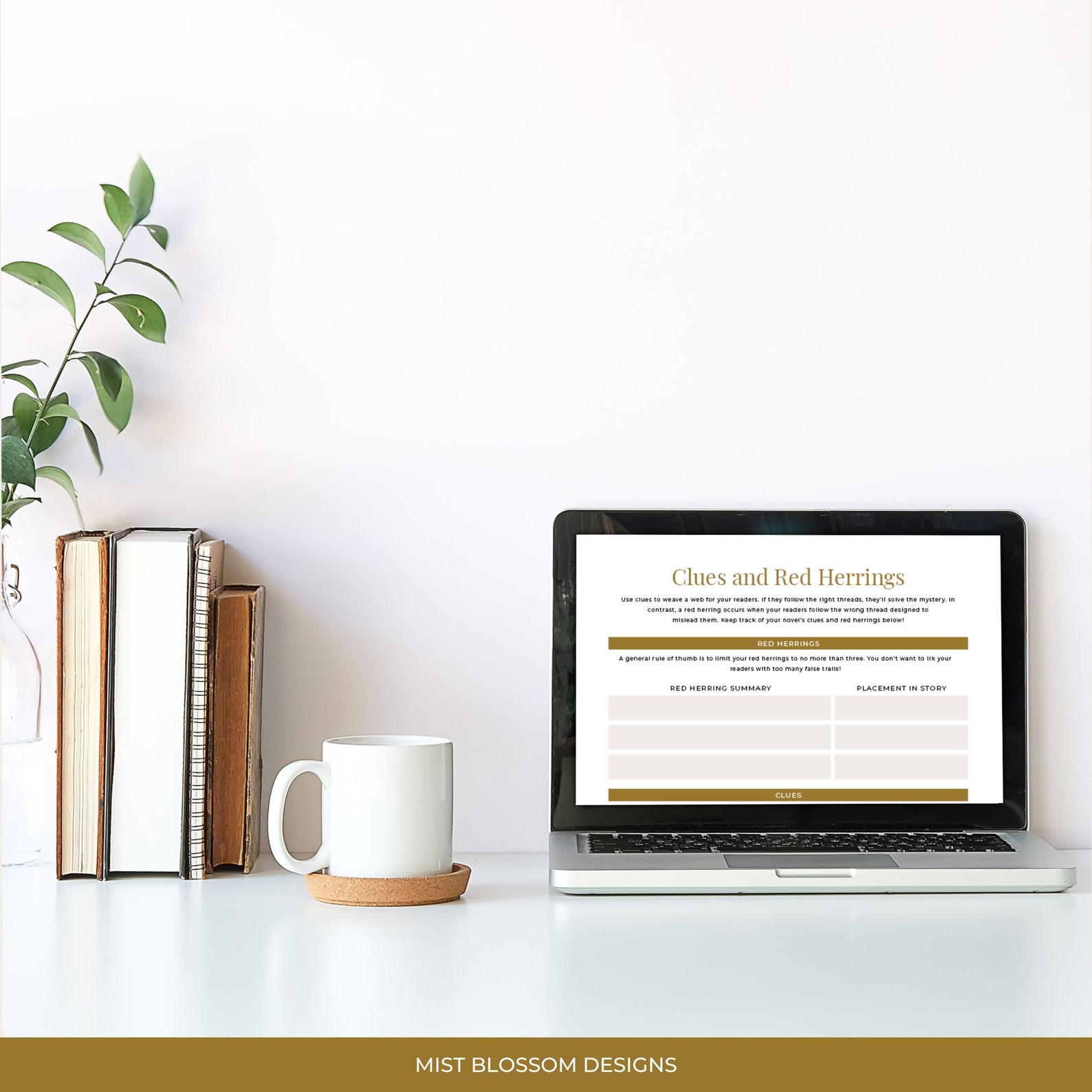 Novel Template for Clues and Red Herrings Mystery and - Etsy