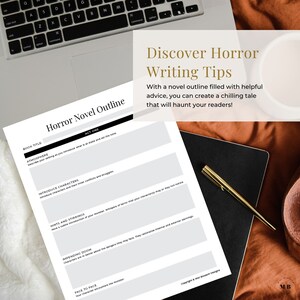 Horror Novel Outline Planner, Novel Writing Outline Templates, Plot ...