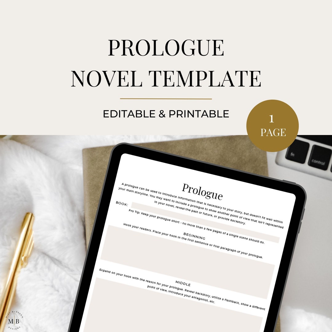 Prologue Plot Template Novel Outline Book Outline Novel - Etsy