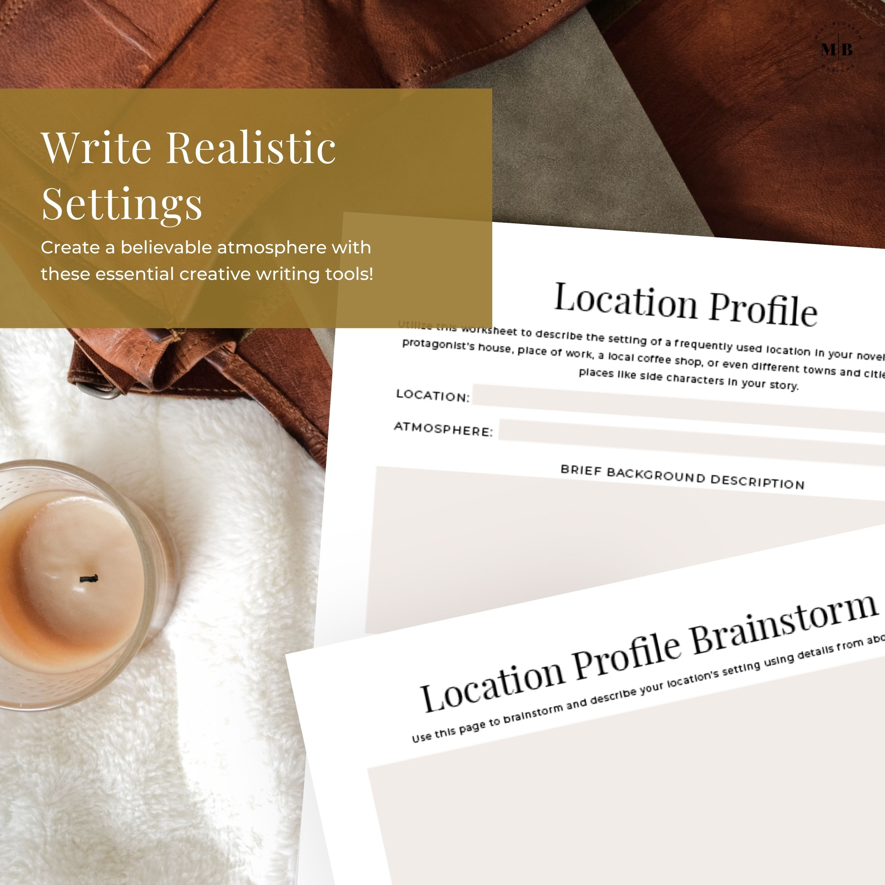 Novel Planning Templates for Setting, World Building Novel Planner ...