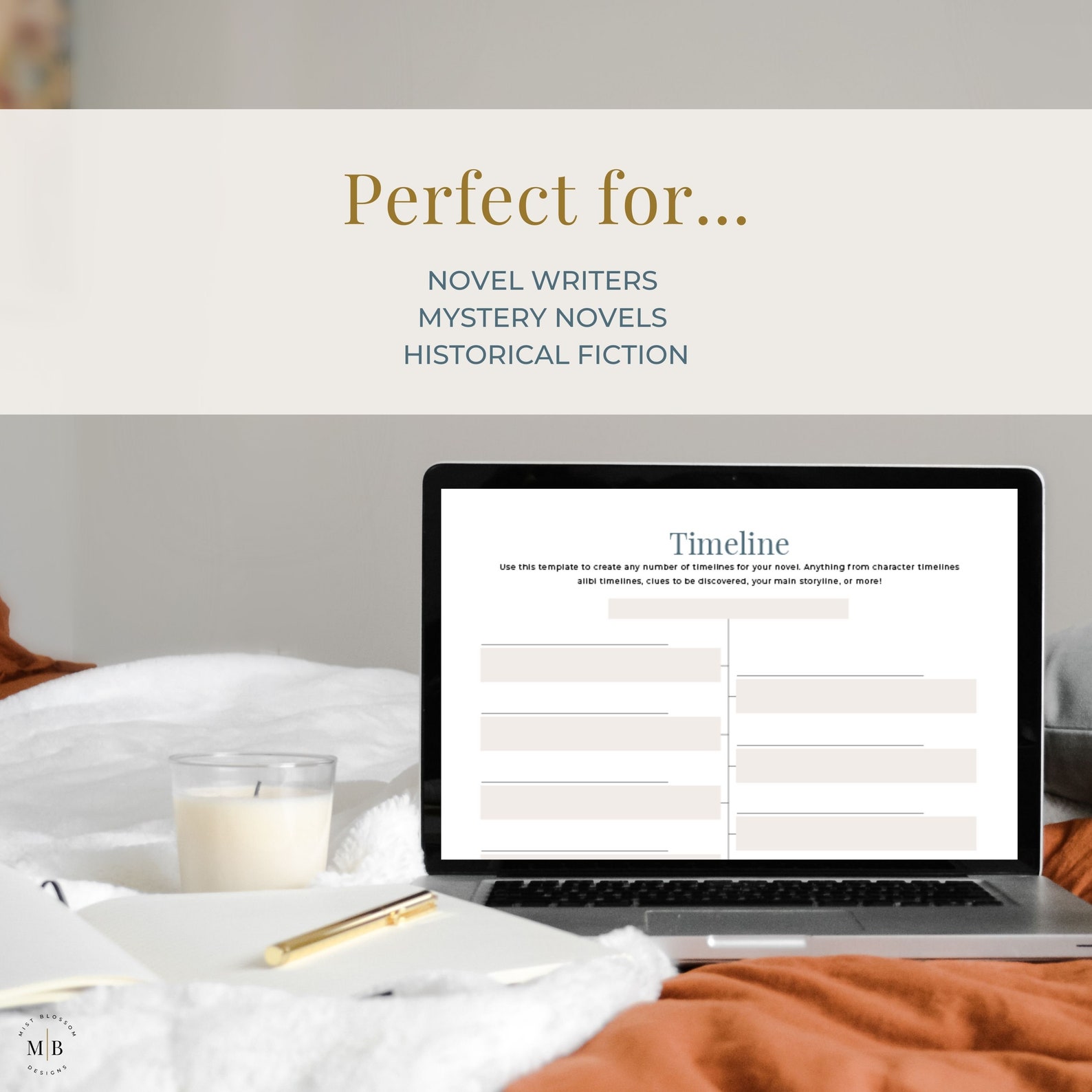 Novel Timeline, Book Outline, Writing Timeline, Digital Novel Template ...