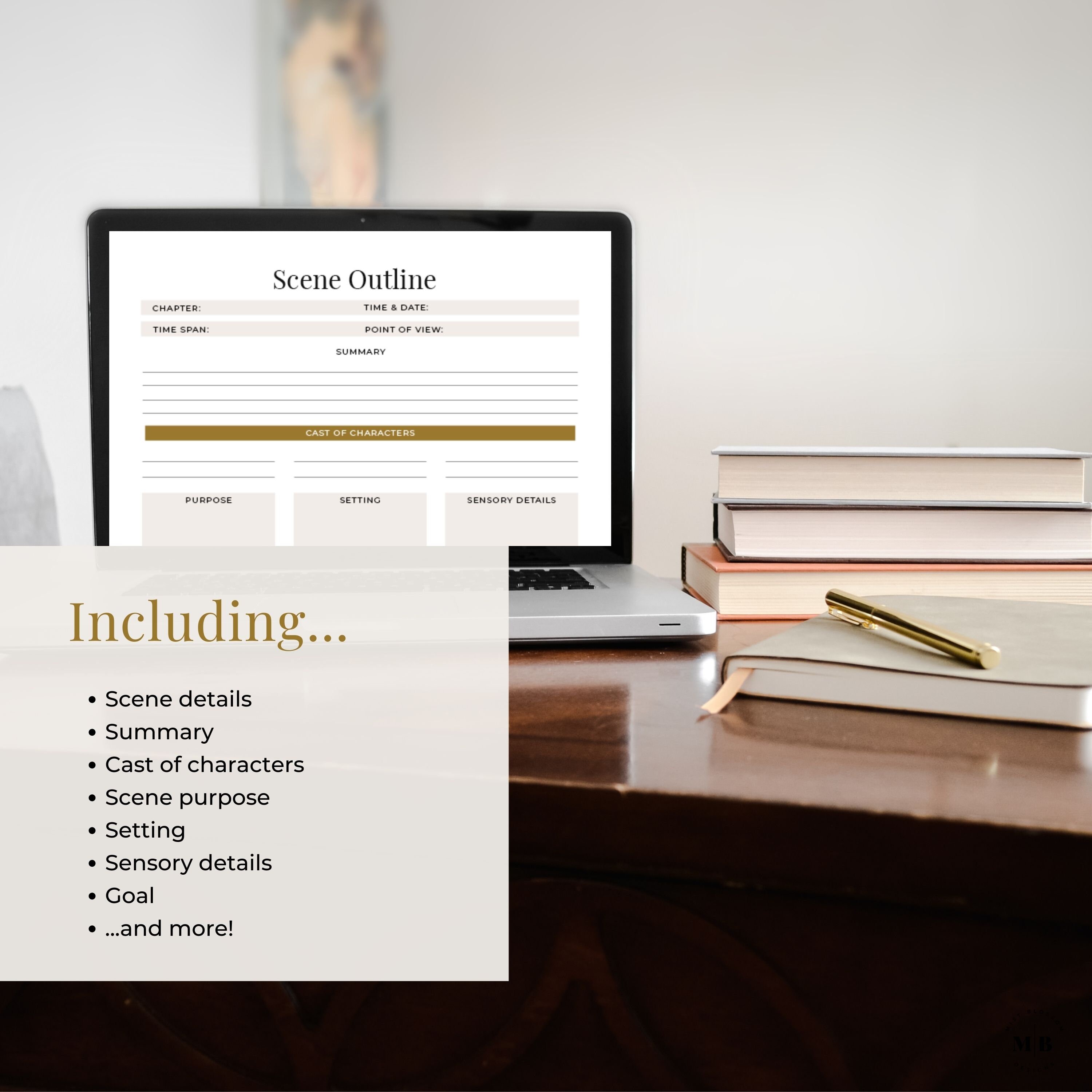 Scene Outline Writing Worksheet Scene Builder Writing - Etsy