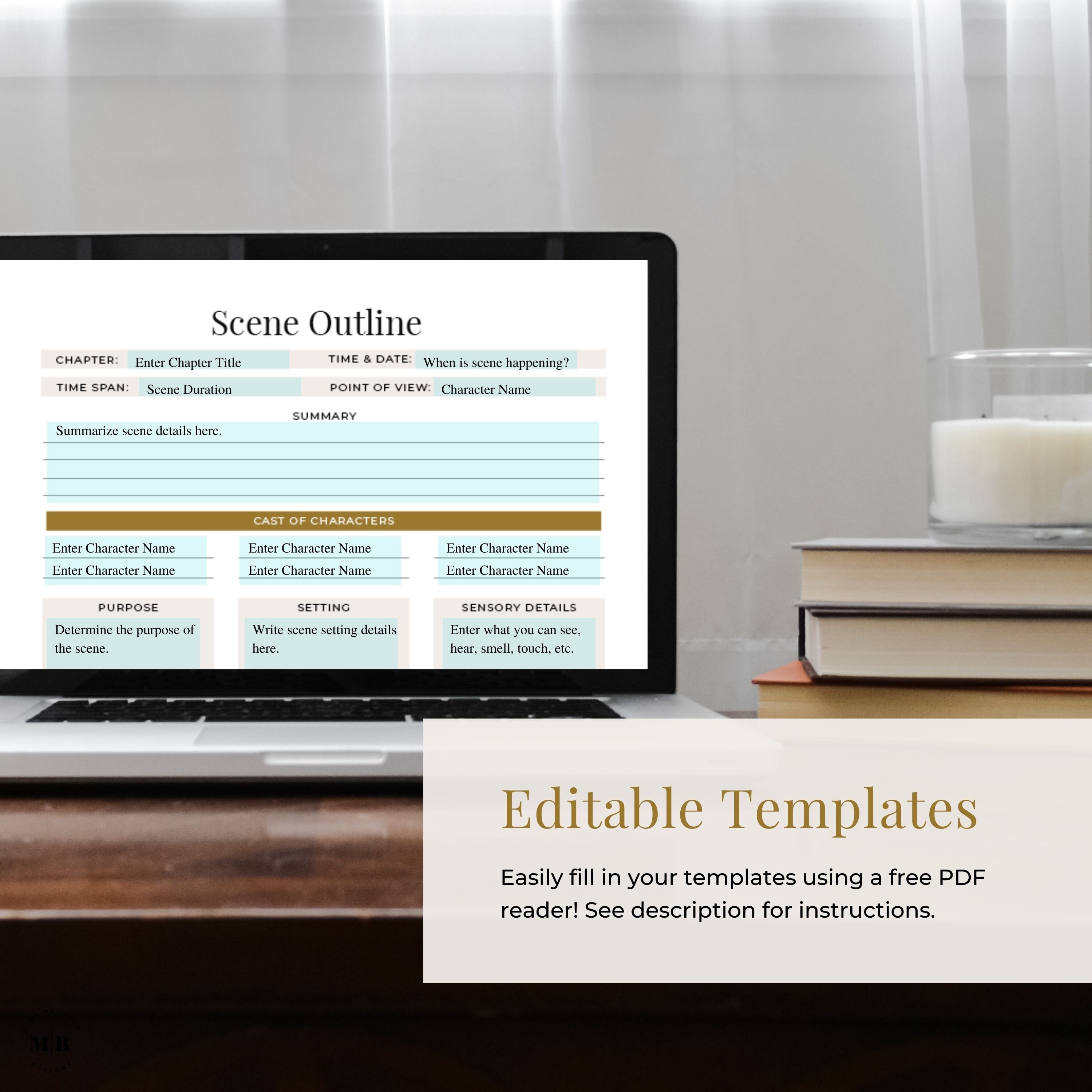 Mystery Novel Outline Writing Planner, Novel Writing Workbook for ...