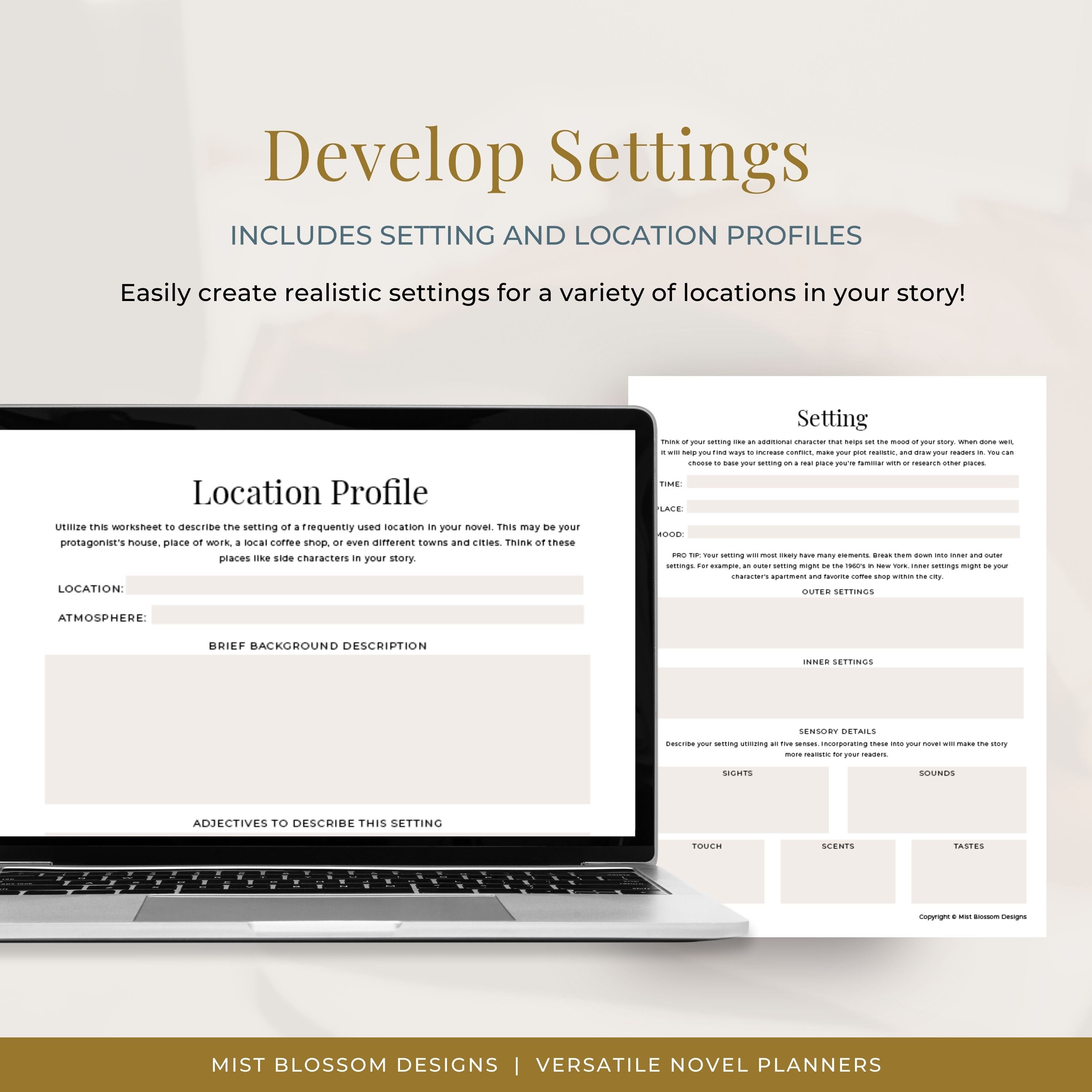Fantasy Worldbuilding Novel Planner Fantasy Writing Planner