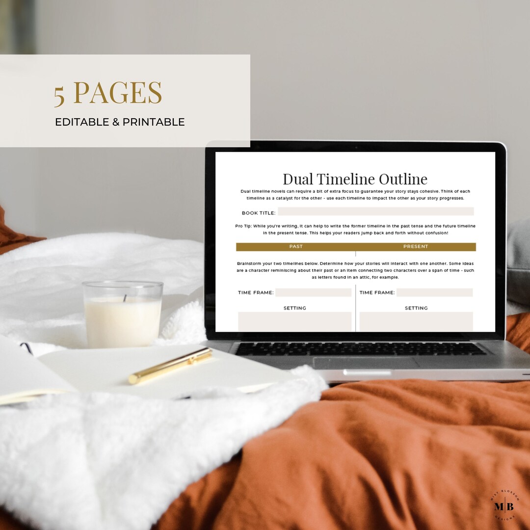 Dual Timeline Novel Writing Outline Template Plot Building - Etsy