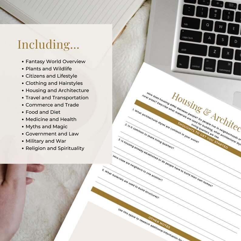 Fantasy Worldbuilding Template World Building Novel - Etsy