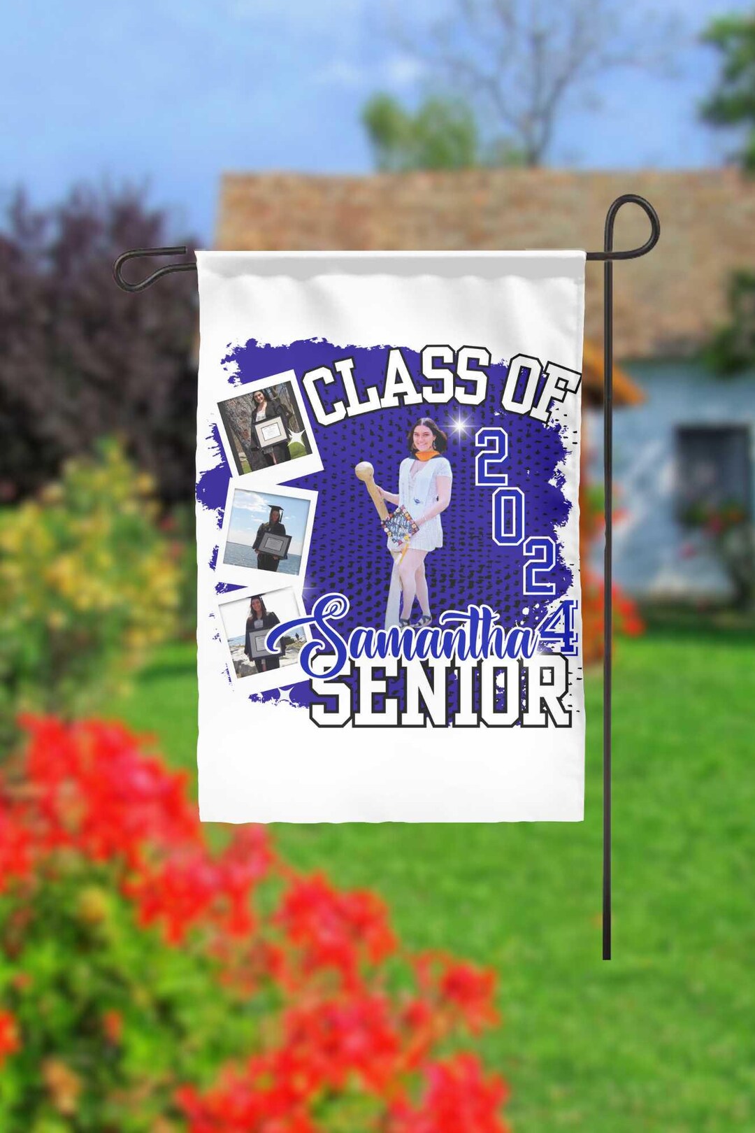 Personalized Graduation Yard Flag - Class of 2025 - Custom Name ...