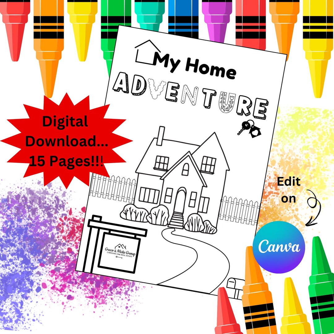 Editable Kids’ Home Tour Activity Book | Instant Download | Realtor ...