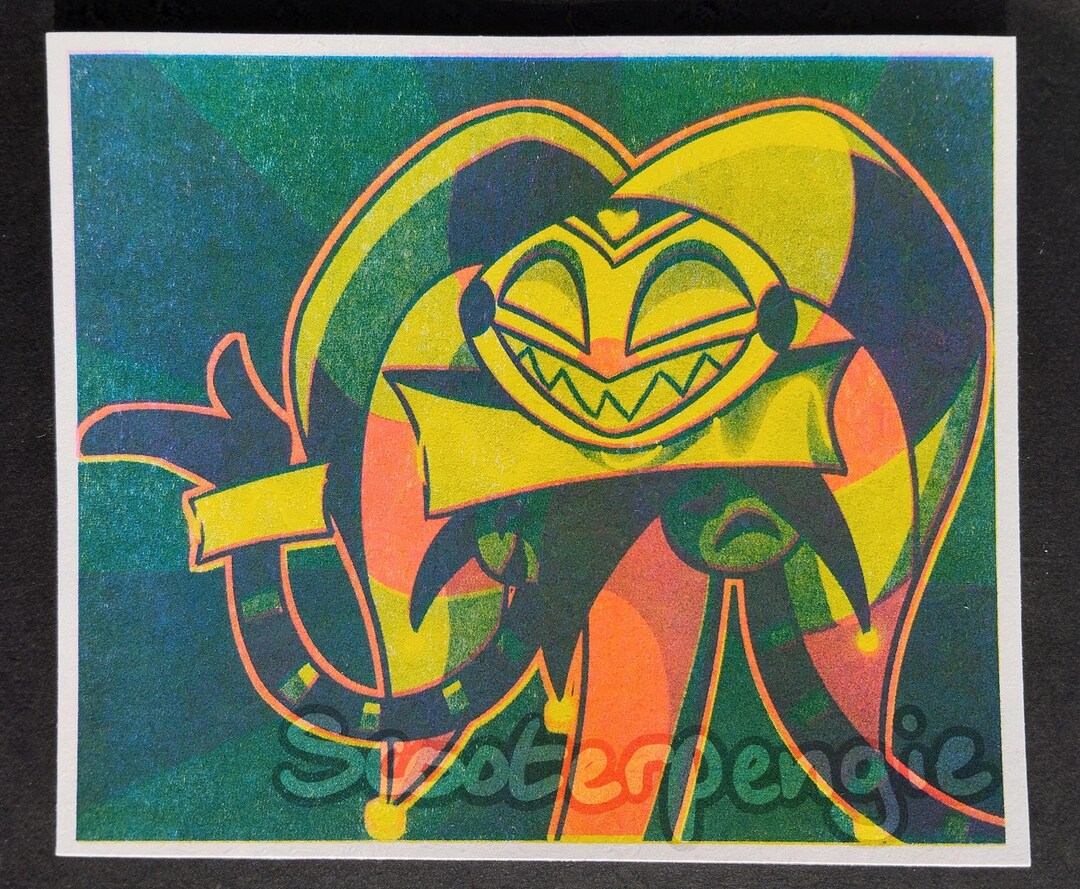 Fizzarolli Helluva Boss Risograph Print - Etsy