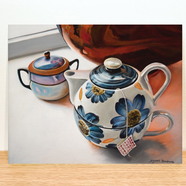 Tea Pot Painting - Etsy