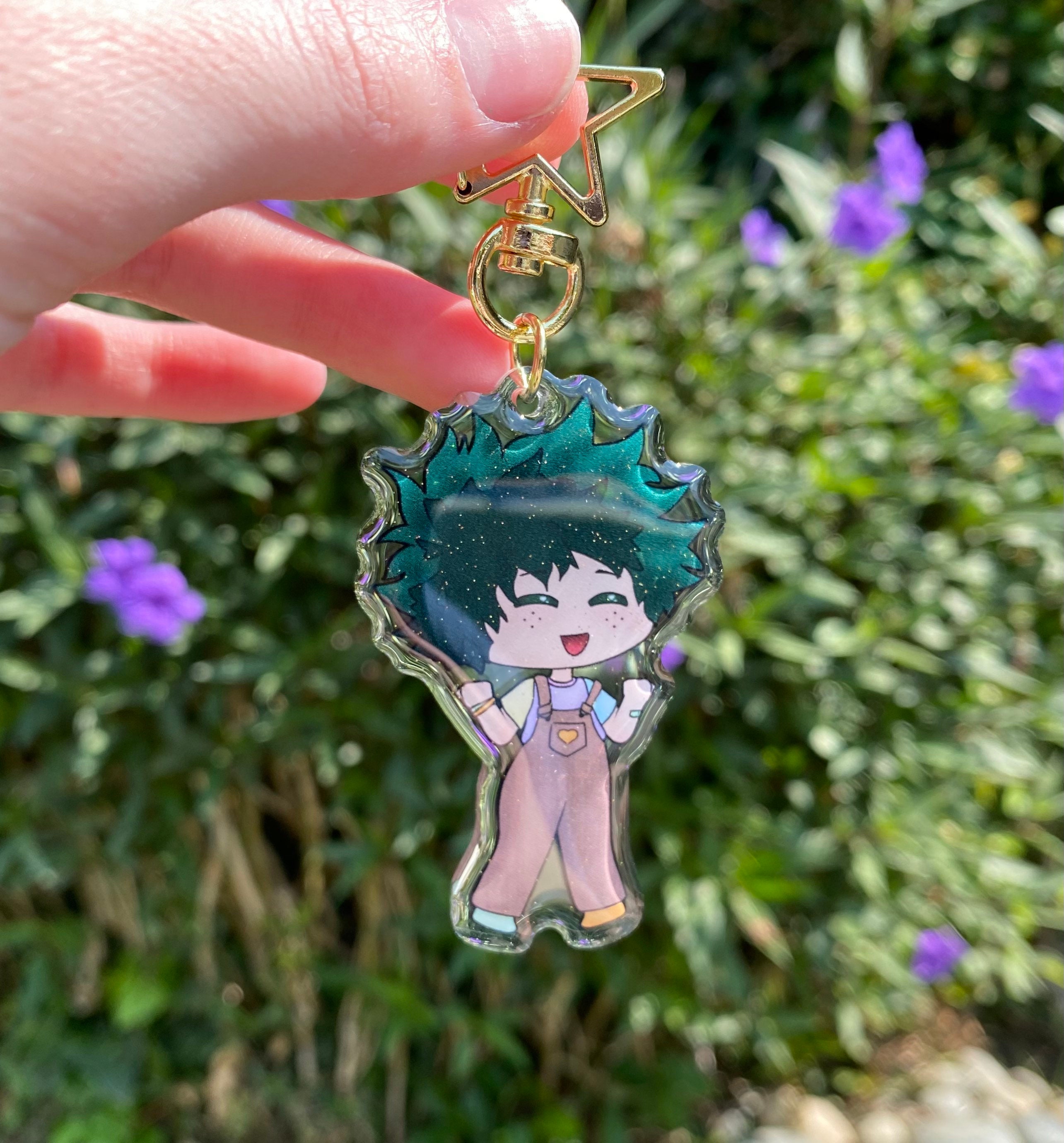 Bakugo and Deku Glitter Epoxy Keychain 2.5 Bakudeku Charms | Etsy