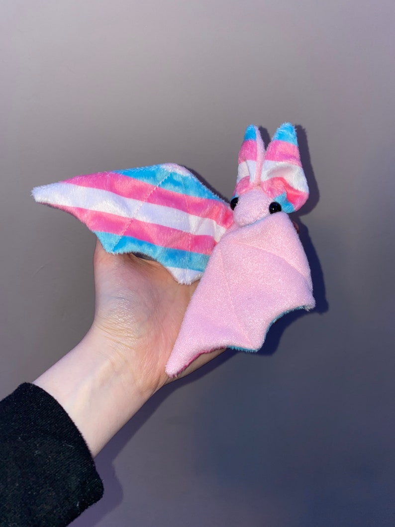 Transgender Bat Plushie Pride Bat Plush Gifts Hand Made Plushy | Etsy UK