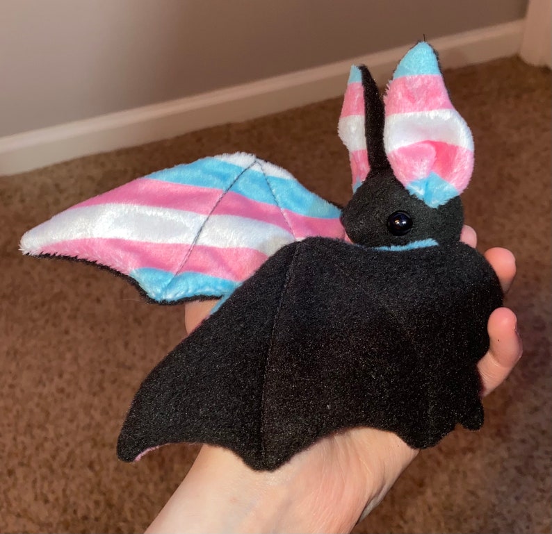 Transgender Bat Plushie Pride Bat Plush Gifts Hand Made Plushy | Etsy UK