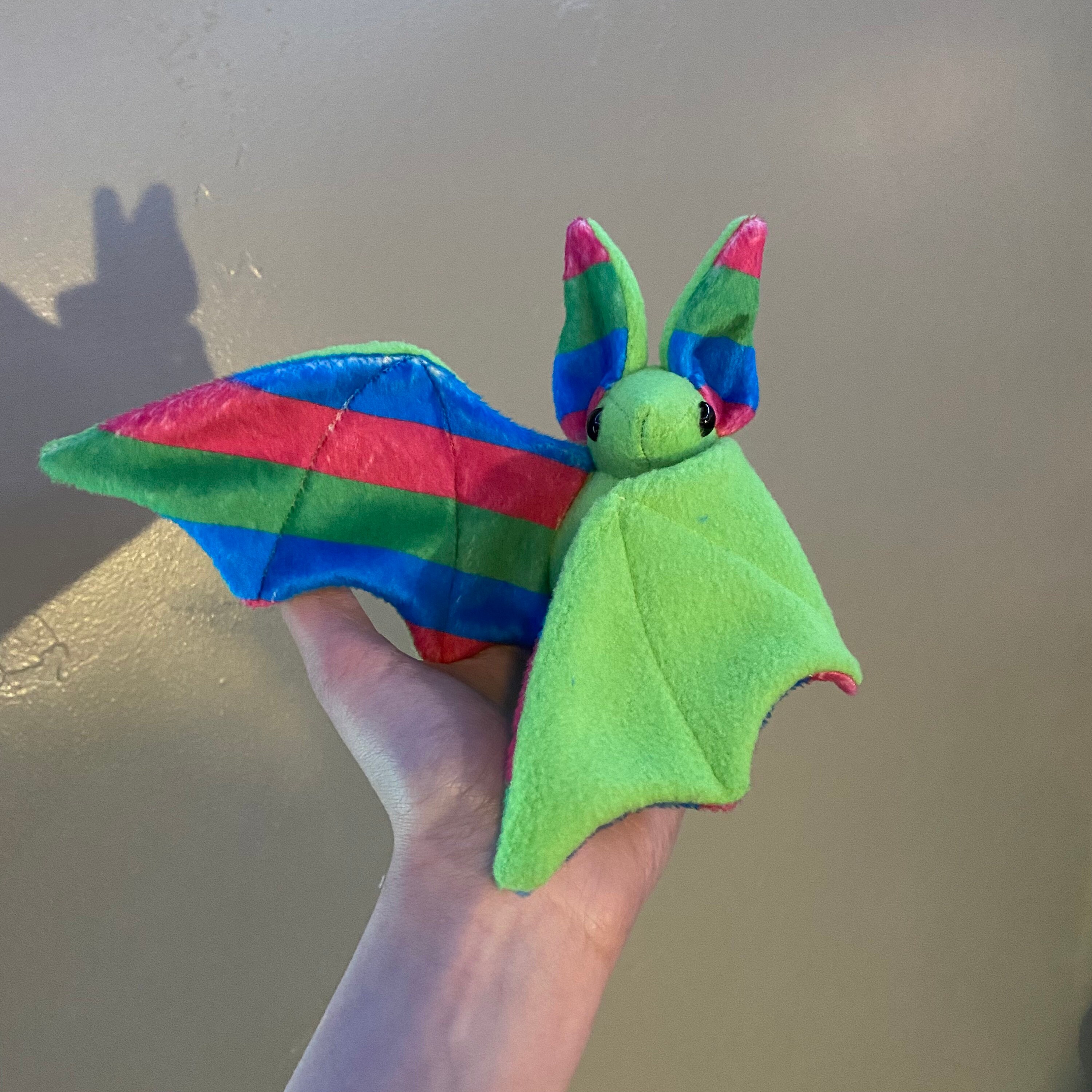 Polysexual Bat Plushie Pride Bat Plush Gifts Hand Made Plush - Etsy