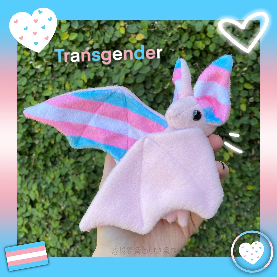 Transgender Bat Plushie Pride Bat Plush Gifts Hand Made Plushy - Etsy UK