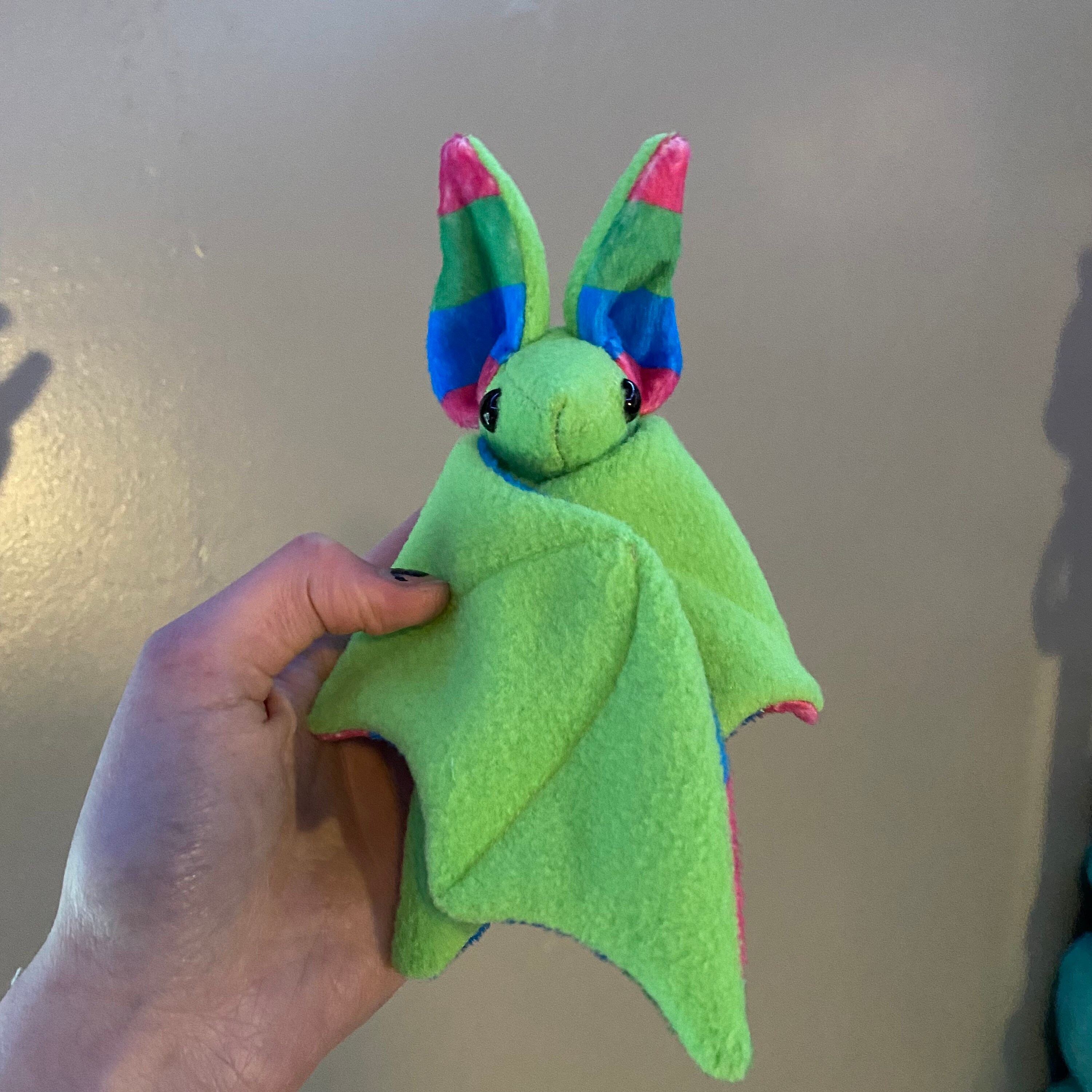Polysexual Bat Plushie Pride Bat Plush Gifts Hand Made Plush - Etsy