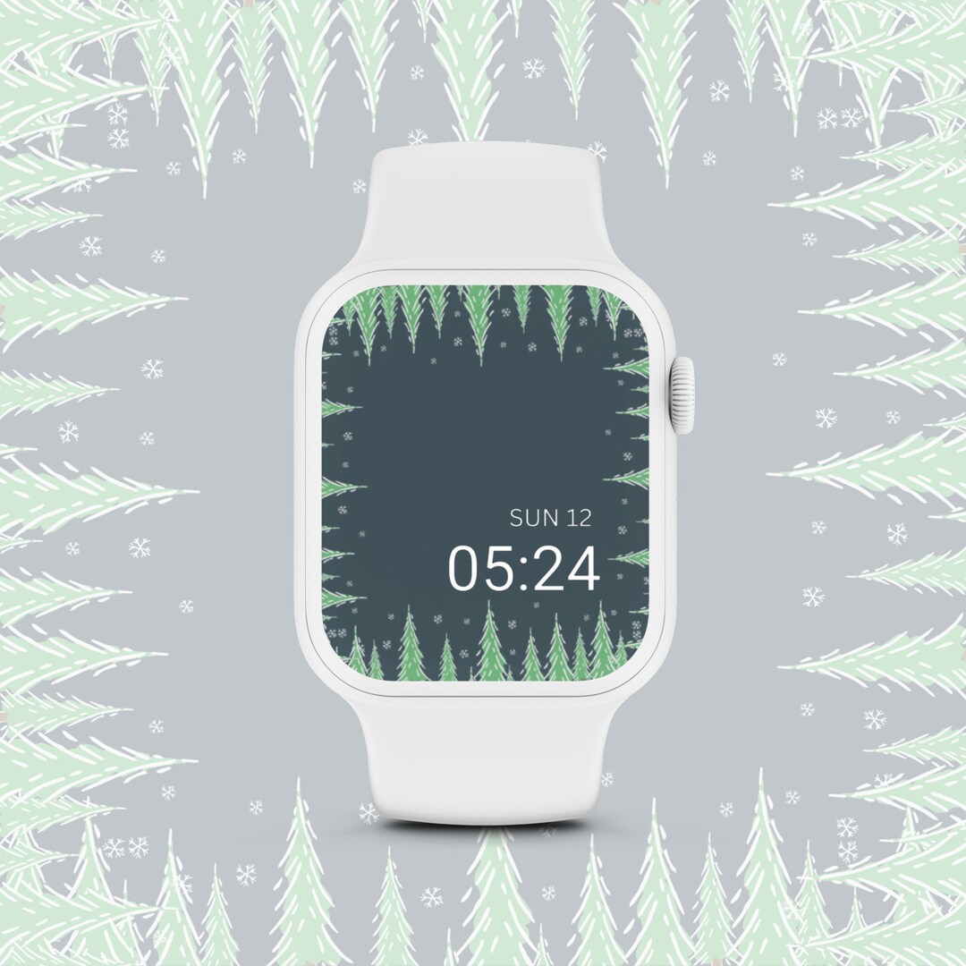 Christmas Apple Watch Face, Winter Watch Wallpaper, Holiday Background ...