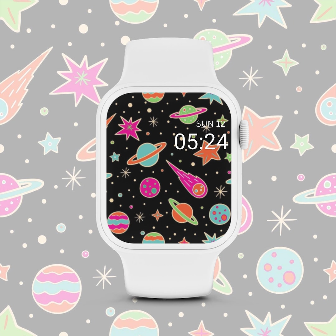 Space Apple Watch Face, Planets Watch Wallpaper, Stars Background ...