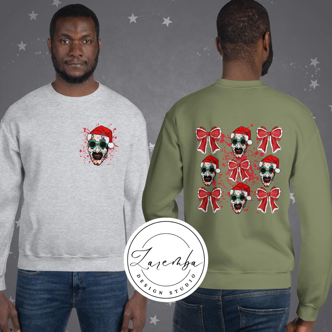 Terrifier Sweatshirt Art the Clown Shirt Christmas Horror Hoodie ...