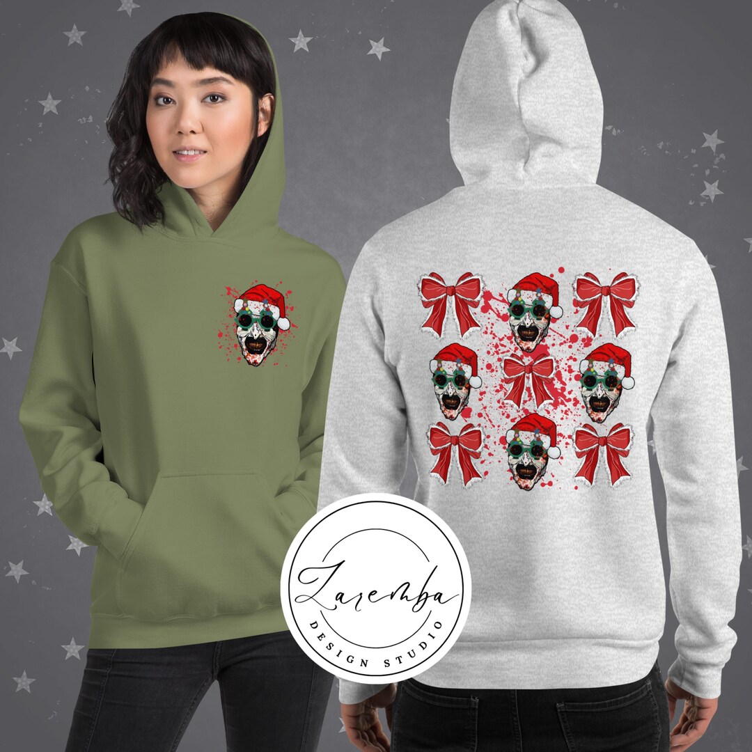 Terrifier Hoodie Art the Clown Shirt Christmas Horror Sweatshirt ...