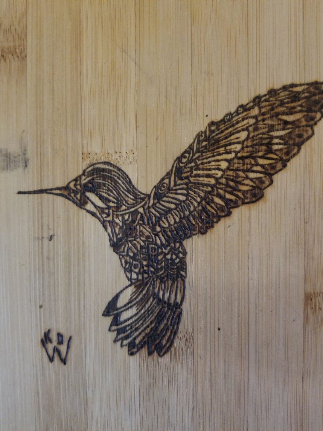 Hummingbird Cutting Board Pyrography - Etsy