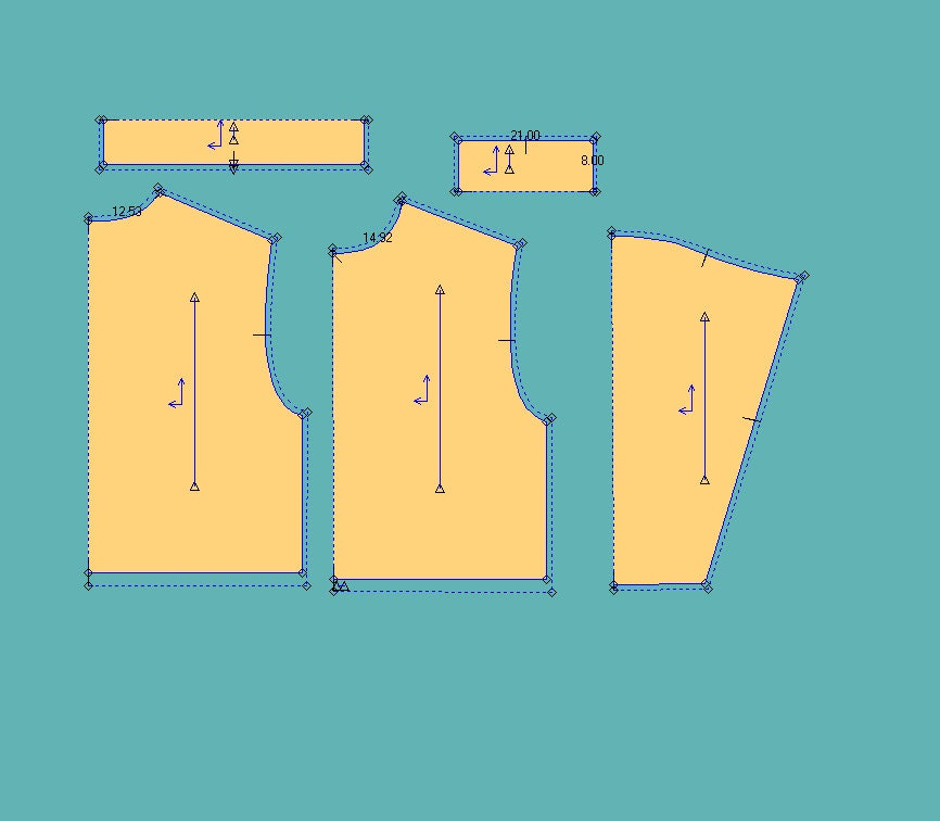 Oversize Sweater Pattern Block, DXF Clothing Files, DXF Sewing Patterns ...