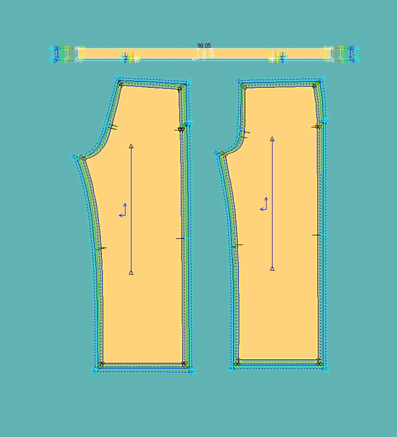 Pajama Pants Pattern Block, DXF Clothing Files, DXF Sewing Patterns ...