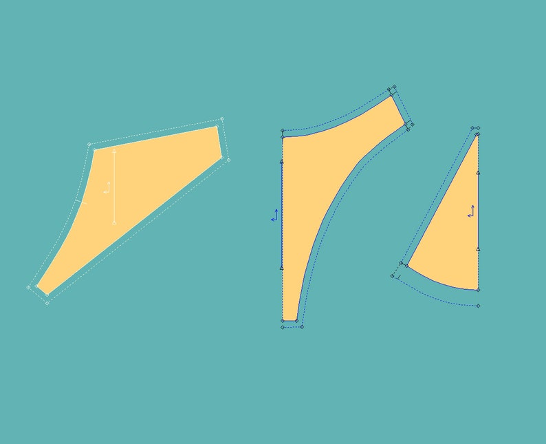 Bikini Pattern Block, DXF Clothing Files, DXF Sewing Patterns Files ...