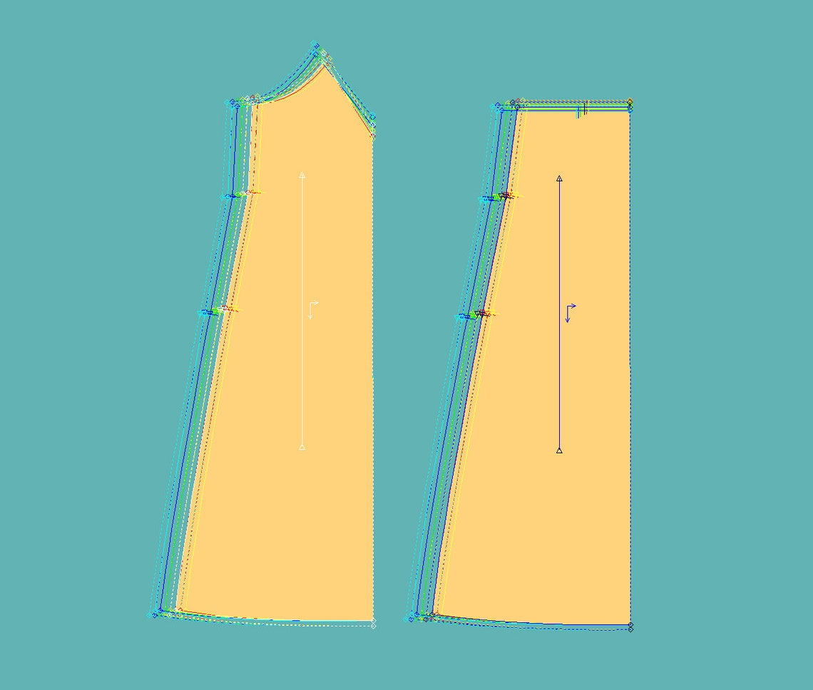 Strap Dress Pattern Block, DXF Clothing Files, DXF Sewing Patterns ...