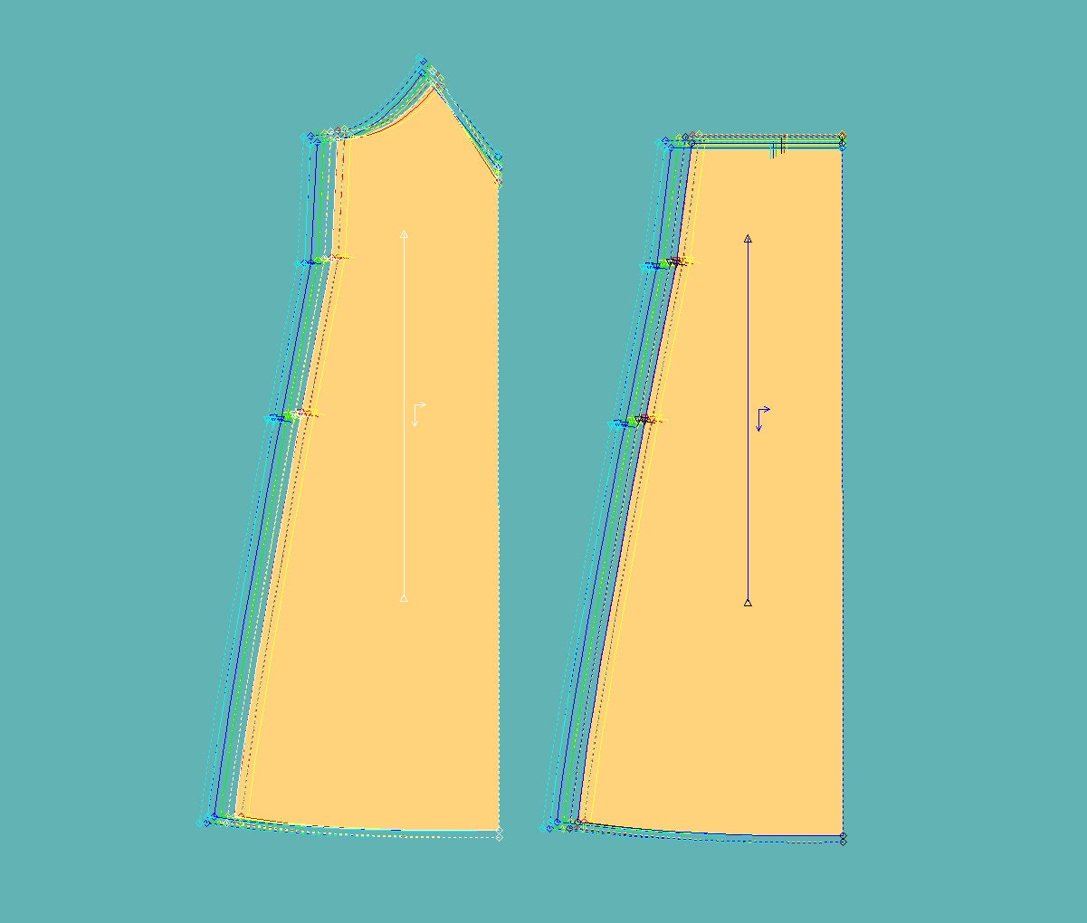 Strap Dress Pattern Block, DXF Clothing Files, DXF Sewing Patterns ...