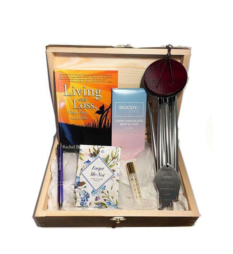 Grief Box Wooden Keepsake Box Sympathy Care Package - Etsy