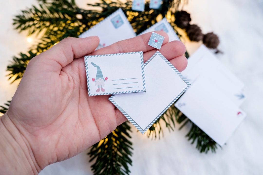 DOWNLOAD Printable Mini Secret Santa Letter Set | Envelopes, Stationery ...
