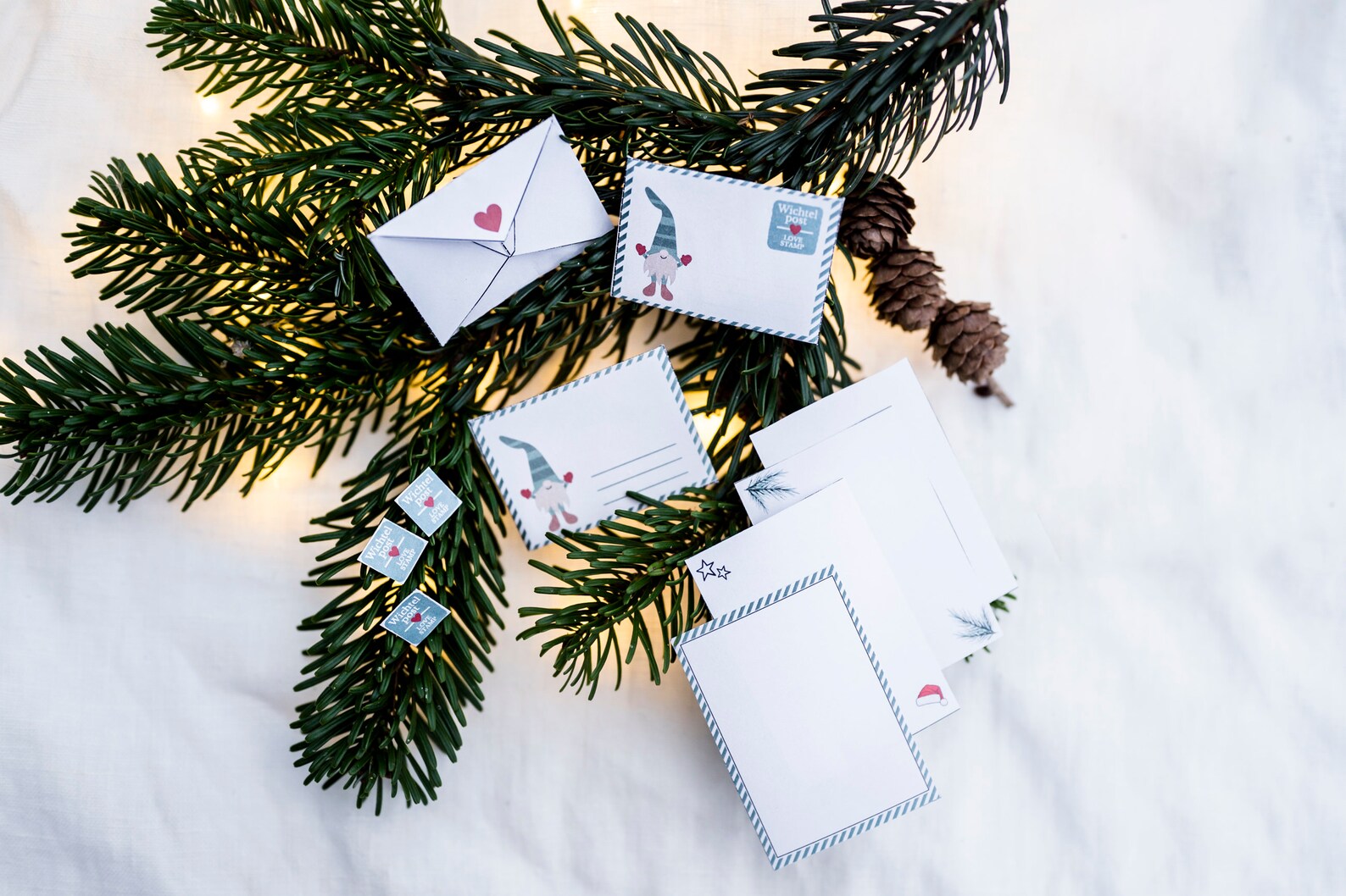 DOWNLOAD Printable Mini Secret Santa Letter Set | Envelopes, Stationery ...