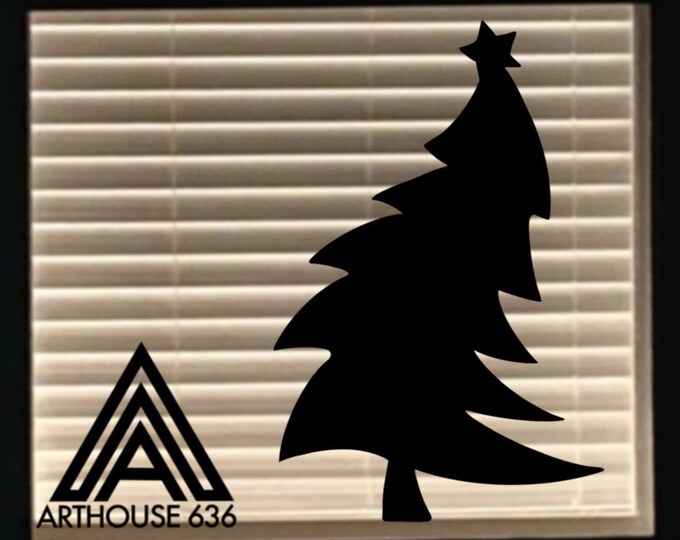 Christmas Tree Window Cling - Etsy