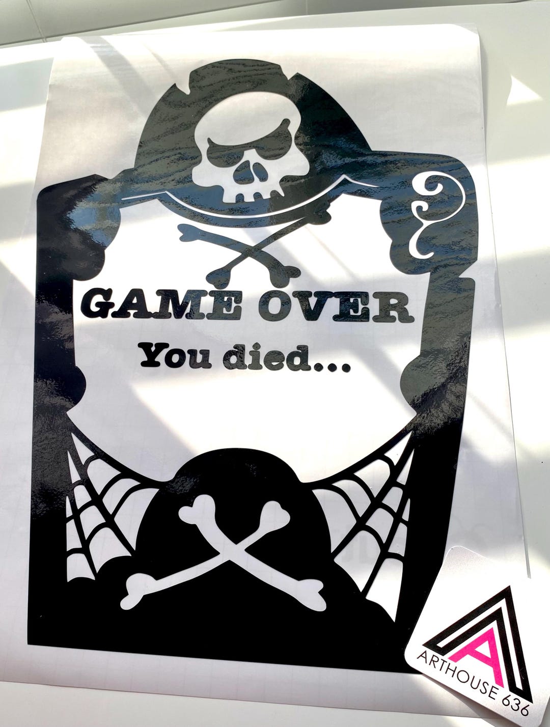 Tombstone Window Cling - Etsy