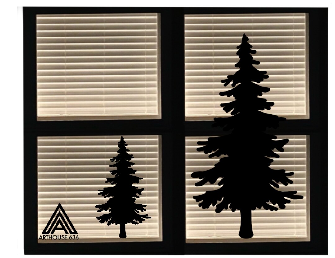 Christmas Tree Window Cling - Etsy