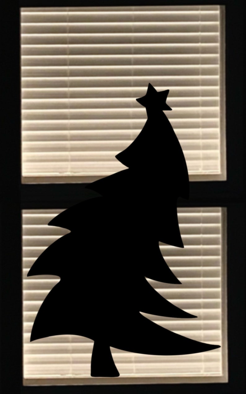 Christmas Tree Window Cling - Etsy