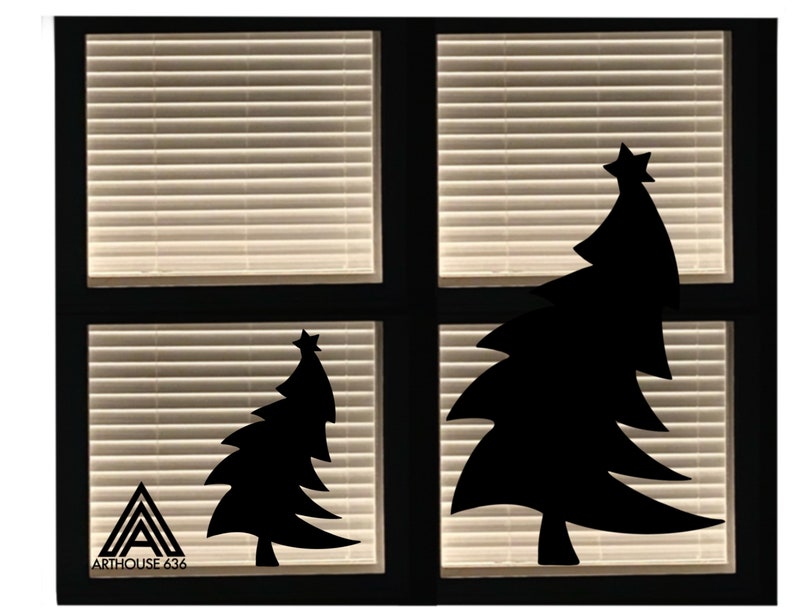 Christmas Tree Window Cling - Etsy