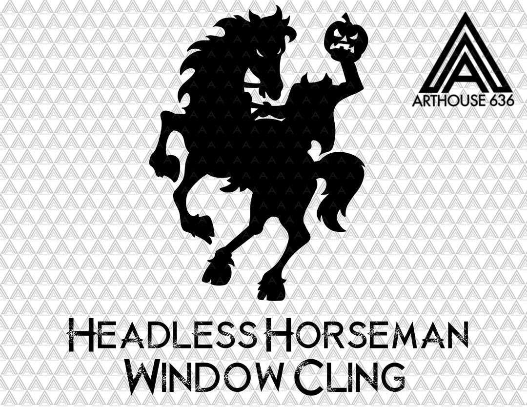 Headless Horseman Window Cling - Etsy