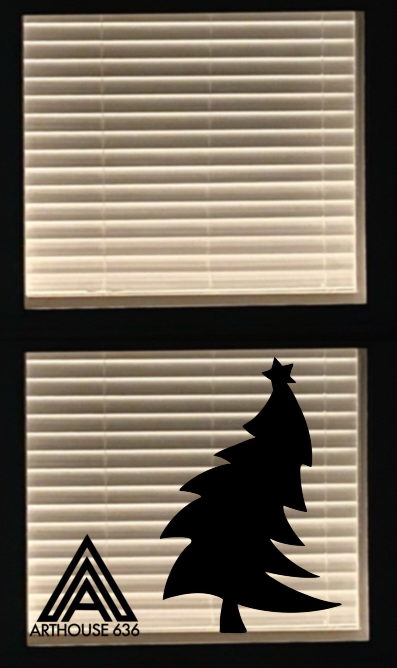 Christmas Tree Window Cling - Etsy