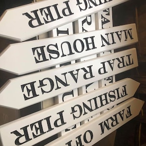 Routed PVC Carved Signs Handpainted - Etsy