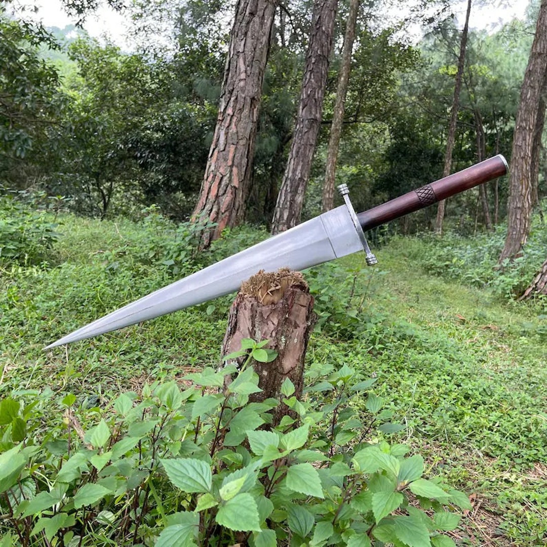 Cinquedea Sword Inspired Hand Forged Italian Sword From - Etsy