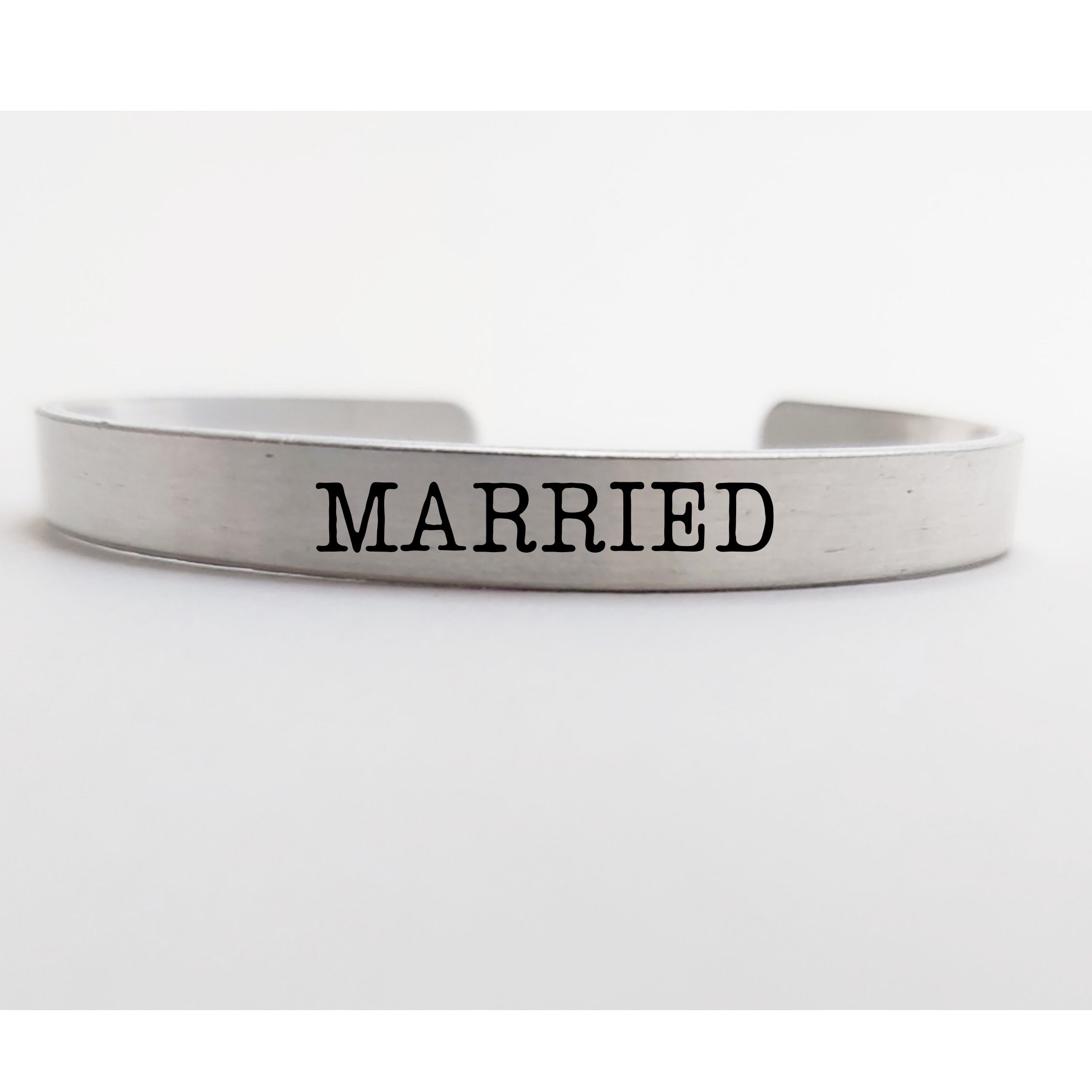 Relationship Status Outside Cuff Bracelet Choose Your Word | Etsy