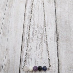 Gender Fluid Pride Flag Crystal Bar Necklace, LGBT and LGBTQ+ Jewelry ...