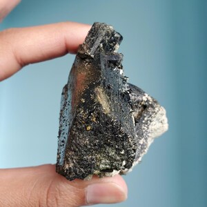 Epidote After Magnetite Pseudomorph W/ Titanite Sphene Crystals ...