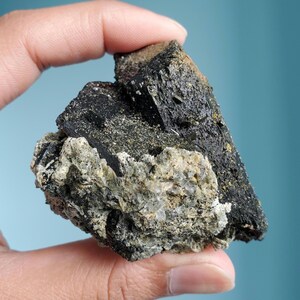 Epidote After Magnetite Pseudomorph W/ Titanite Sphene Crystals ...