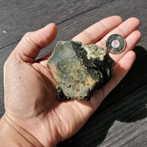 Epidote After Magnetite Pseudomorph W/ Titanite Sphene Crystals ...