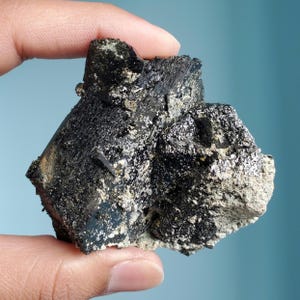 Epidote After Magnetite Pseudomorph W/ Titanite Sphene Crystals ...
