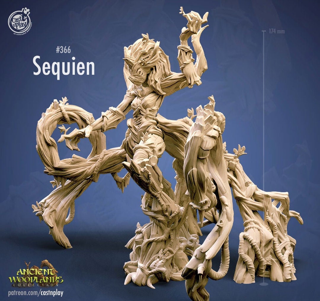Female Dryad Sequien Cast N Play Dnd RPG Miniatures: Ancient Woodlands ...